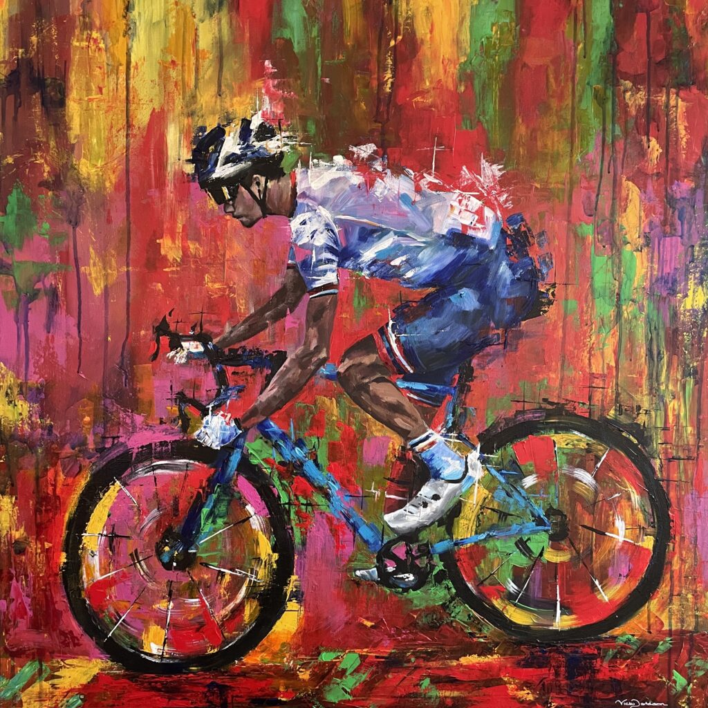 Cycling Art & Original Cycling Paintings | Vicki Davidson